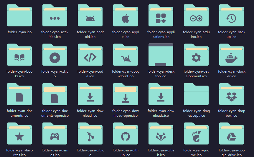Catppuccin Refresh Cyan 7TSP – Icon Pack